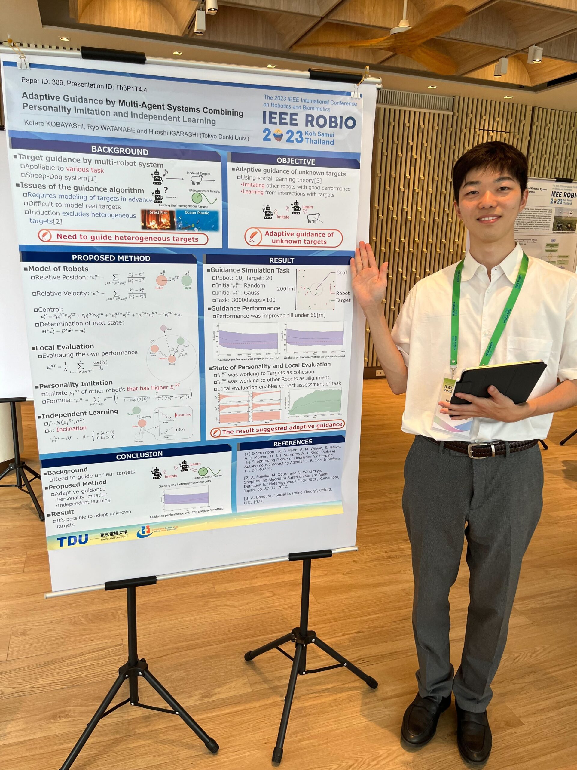 IEEE ROBIO 2023 in Samui, Thailand に参加 – Cooperative Robotics Lab.